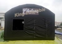 China Camping Rental Inflatable PVC Tent HD Digital Printing With Black PVC Coated Nylon for sale