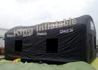 China Camping Rental Inflatable PVC Tent HD Digital Printing With Black PVC Coated Nylon for sale