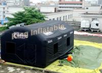 China Camping Rental Inflatable PVC Tent HD Digital Printing With Black PVC Coated Nylon for sale