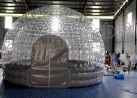 China Outdoor Rental Transparent Inflatable Cube Tent Bubble Tent With Double Layers for sale