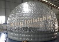 China Outdoor Rental Transparent Inflatable Cube Tent Bubble Tent With Double Layers for sale