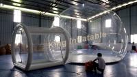 China 0.65mm PVC Transparent Inflatable Tent Clear Air Bubble Tent With Single Layer for sale