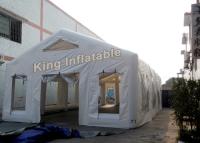 China White Waterproof Inflatable Tent 0.4mm PVC Tarpaulin For Outdoor Events for sale