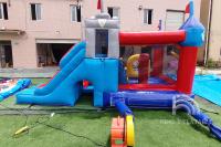 China Inflatable Bounce House Double Slide Kids Birthday Party Bouncy Castle Bouncer Combo for sale