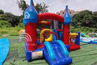 China Inflatable Bounce House Double Slide Kids Birthday Party Bouncy Castle Bouncer Combo for sale