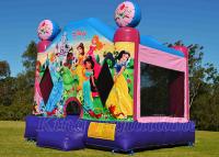 China Disney Princess Inflatable Bouncing Castle Outdoor Parties Juming Bounce House For Girls for sale