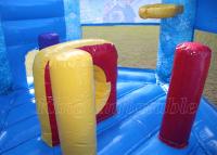 China Frozen Giant Inflatable Castles Fun Game Obstacles Climb Areas Slides Jumping Castle for sale
