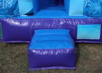 China Frozen Giant Inflatable Castles Fun Game Obstacles Climb Areas Slides Jumping Castle for sale