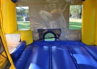China Superheroes Batman Childrens Bouncy Castle Combo Inflatable Bouncer Bounce House for sale