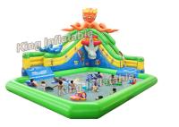 China Ocean Themed Inflatable Water Parks With Octopus Slide Outdoor Playground for sale