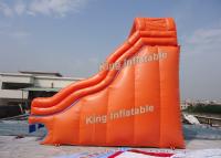 China 6*6 m Kids Love Double Lane Inflatable Water Slide For Outdoor Playground for sale