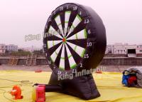 China Round 3m Arrows Target Inflatable Sport Game With Plato PVC 0.55mm Black for sale