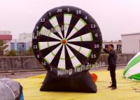 China Round 3m Arrows Target Inflatable Sport Game With Plato PVC 0.55mm Black for sale