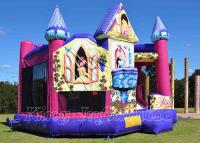 China Princess Jumping Castle Outdoor Kids Party Inflatable Bounce House Combo For Hire for sale