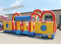 China Colorful 14 * 10m Inflatable Sports Games With Slide And Climbing For Park for sale