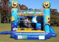 China Outdoor Party Inflatable Bouncer House Bounce Spongebob Jumping Bouncy Castle For Hire for sale