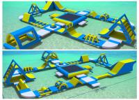 China UV Resistant Reinforced 3000M Inflatable Water Parks , Inflatable Floating Aqua Park for sale