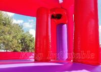 China Pink Inflatable Bounce House Outdoor Game Girls Party Bouncer Bouncy Castle for sale