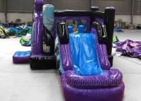 China Batman Combo Inflatable Bouncer Blue With Slide Bouncy Castle Bounce House For Rental for sale