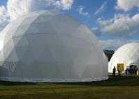 China PVC Steel White Geodesic Dome Tent House For Party Event Trade Exhibition for sale