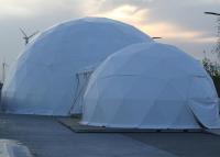 China PVC Steel White Geodesic Dome Tent House For Party Event Trade Exhibition for sale