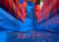 China Outdoor Commercial Hire Large Adult Backyard Inflatable Water Slide With Pool for sale