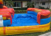 China Outdoor Commercial Hire Large Adult Backyard Inflatable Water Slide With Pool for sale