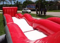 China Rent Inflatable Water Slides Kids Jumping Bounce Red PVC Large Inflatable Water Slides for sale
