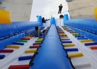 China Customized Kids Inflatable Slip N Slide Durable 0.55mm PVC Tarpaulin Material for sale