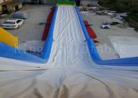 China Customized Kids Inflatable Slip N Slide Durable 0.55mm PVC Tarpaulin Material for sale