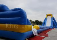 China Customized Kids Inflatable Slip N Slide Durable 0.55mm PVC Tarpaulin Material for sale