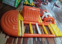 China Water / Pool Airtight Floating Inflatable Water Slide 0.65mm PVC Tarpaulin for sale