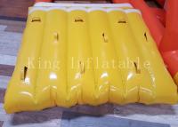 China Water / Pool Airtight Floating Inflatable Water Slide 0.65mm PVC Tarpaulin for sale