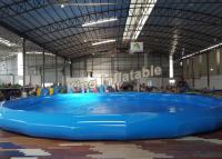 China Durable Quick - Set Round Inflatable Swimming Pool For Summer Family / Outdoor Garden for sale
