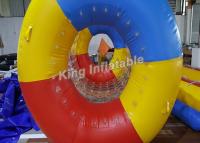 China Crazy Fun Airtight 0.8mm PVC / TPU Blow Up Water Rolling Toy For Swimming Pool for sale