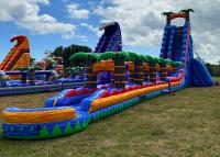 China Huge Inflatable Water Slide PVC Inflatable Pool Water Slide For Rent for sale