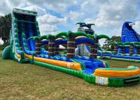 China Huge Inflatable Water Slide PVC Inflatable Pool Water Slide For Rent for sale