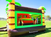 China Adults And Kids Outdoor Game 0.55mm PVC Dinosaur Inflatable Bouncy Castle Rental for sale
