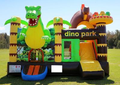 China Adults And Kids Outdoor Game 0.55mm PVC Dinosaur Inflatable Bouncy Castle Rental for sale
