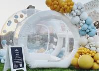 China Inflatable Bubble Tent With 220V 110V Air Blower White Transparent Color For Outdoor Camping for sale