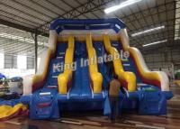 China Colorful Durable Inflatable Water Slide Waterproof 0.55mm PVC Tarpaulin for sale