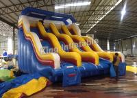 China Colorful Durable Inflatable Water Slide Waterproof 0.55mm PVC Tarpaulin for sale