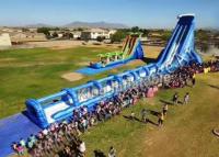China Customized Blue Giant Inflatable Water Slide Commercial For Adult / Kids for sale