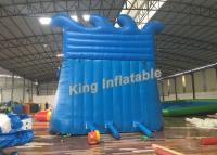 China Blue Shark Inflatable Water Parks Waterproof Inflatable Swimming Pool 8m X 6m for sale