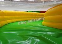 China Dinosaur Amusement Park Slide Amazing Inflatable Water Park With Swimming Pool for sale