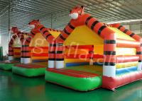 China 0.55mm PVC Tarpaulin Tiger Inflatable Jumping Castle For Outdoor Entertainment for sale