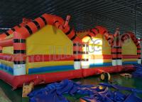 China 0.55mm PVC Tarpaulin Tiger Inflatable Jumping Castle For Outdoor Entertainment for sale