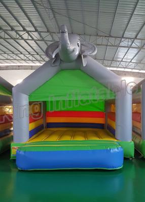 China Elephant Grey Inflatable Bouncy Castles Funny for Kids with Size 4*4m for sale