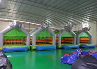 China Jungle Bus Shape Inflatable Jumping Castle Indoor and  Outdoor Playground for sale