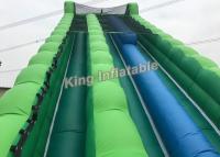 China Attractive Commercial Outdoor Giant Long Green Inflatable Water Slide slip and slide For Adult for sale